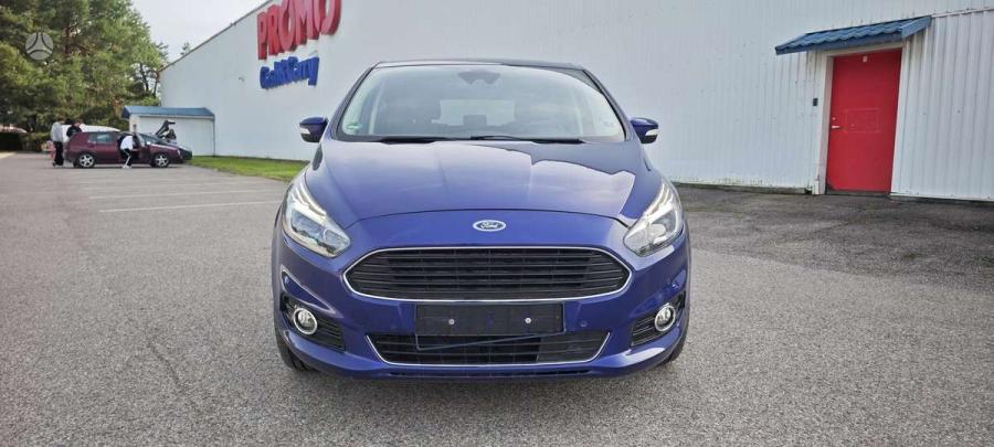 Blue Ford S-Max 2017 in Utena, with an engine capacity of 1.50 L and mileage of 186 thousand km for 8150 €, photo 9 on AUTOMOTO.COM.LV