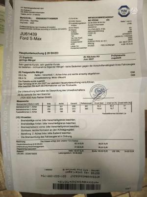 Brown Ford S-Max 2013 in Prienai, with an engine capacity of 2.00 L and mileage of 283 thousand km for 4950 €, photo 7 on AUTOMOTO.COM.LV