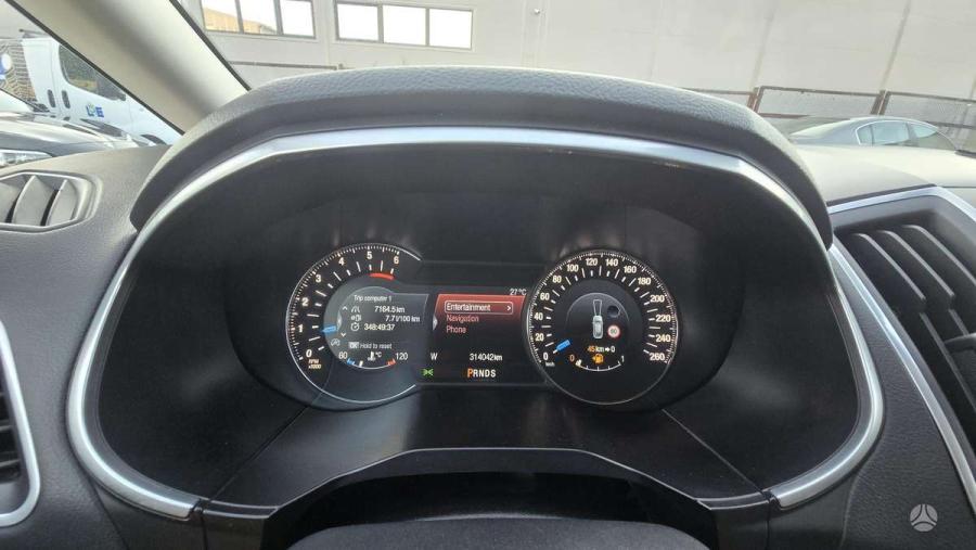 Brown Ford S-Max 2016 in Kaunas, with an engine capacity of 2.00 L and mileage of 314 thousand km for 7999 €, photo 26 on AUTOMOTO.COM.LV