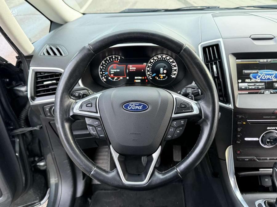Zaļš Ford S-Max 2016 Viļņa, ar dzinēja tilpumu 2.00 L un nobraukumu 264 tūkst. km par 8700 €, foto 19 vietnē AUTOMOTO.COM.LV