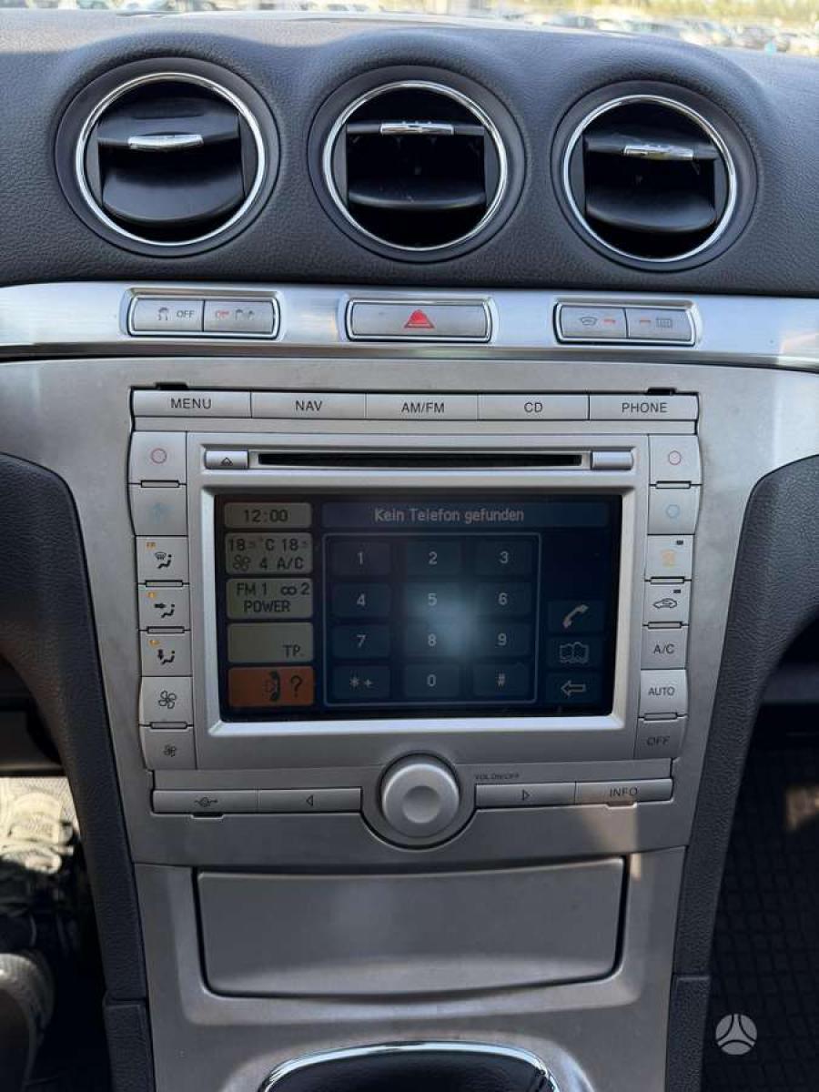 Grey Ford S-Max 2006 in Marijampole, with an engine capacity of 2.00 L and mileage of 296 thousand km for 2350 €, photo 13 on AUTOMOTO.COM.LV