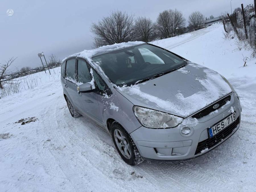 Grey Ford S-Max 2007 in Vilnius, with an engine capacity of 1.75 L and mileage of 450 thousand km for 650 €, photo 3 on AUTOMOTO.COM.LV