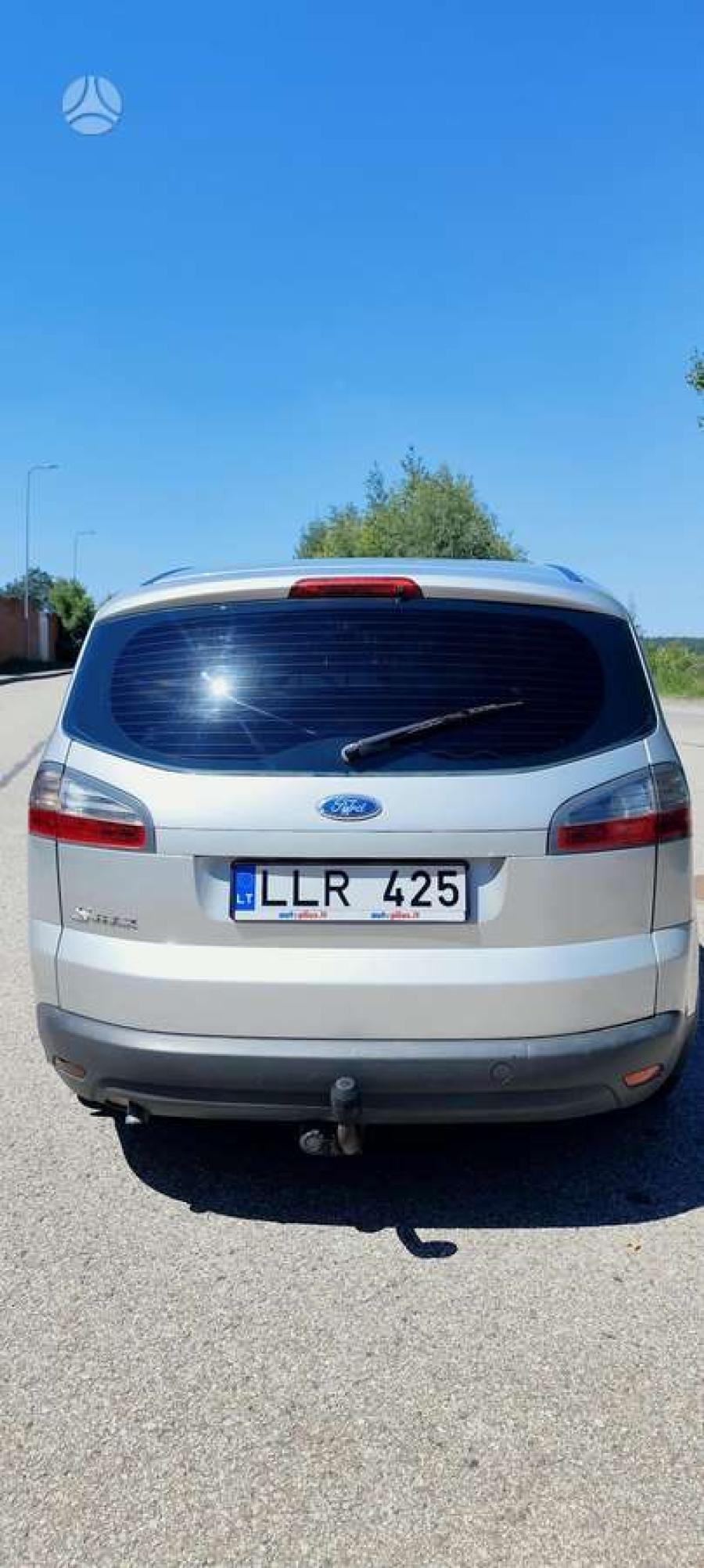 Pelēks Ford S-Max 2007 Druskininkai, ar dzinēja tilpumu 2.00 L un nobraukumu 277 tūkst. km par 2800 €, foto 3 vietnē AUTOMOTO.COM.LV