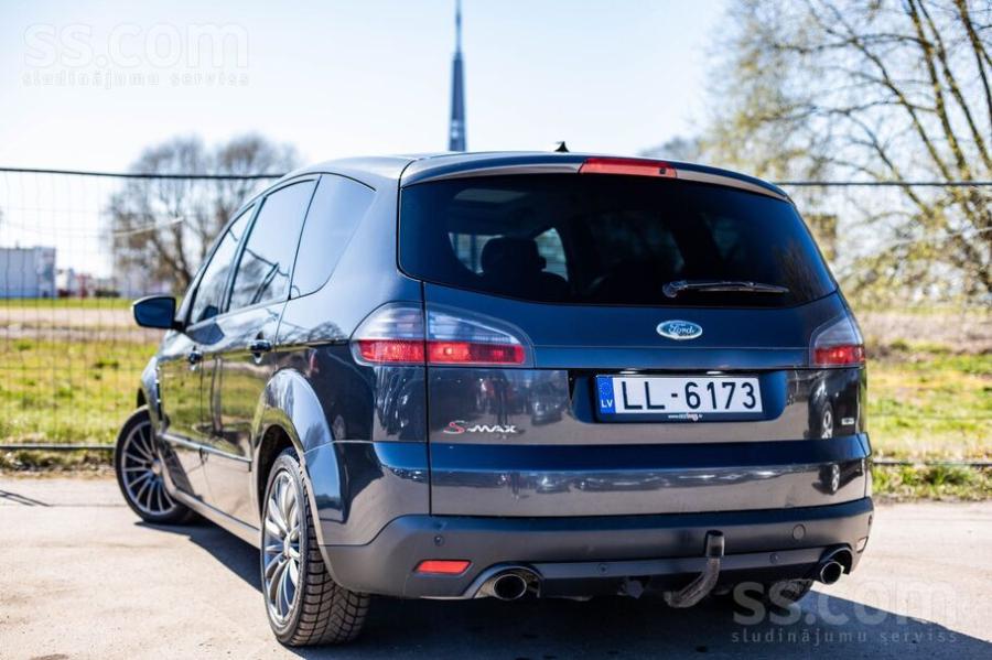 Pelēks Ford S-Max 2008 Rīga, ar dzinēja tilpumu 2.20 L un nobraukumu 378 tūkst. km par 3990 €, foto 7 vietnē AUTOMOTO.COM.LV