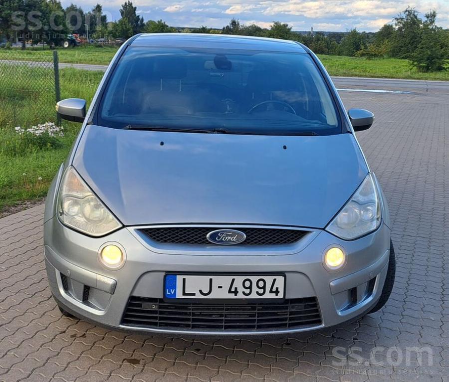Pelēks Ford S-Max 2008 Kuldīga, ar dzinēja tilpumu 2.00 L un nobraukumu 314 tūkst. km par 3195 €, foto 3 vietnē AUTOMOTO.COM.LV