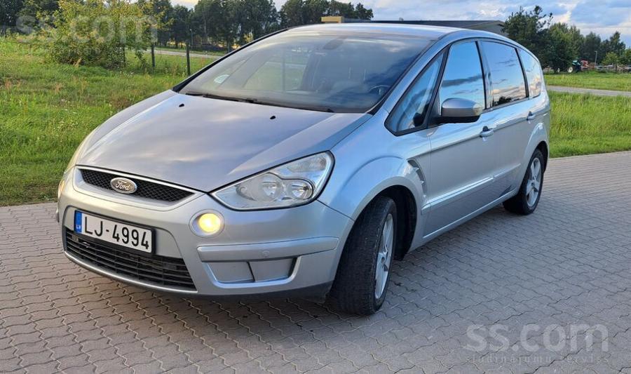 Pelēks Ford S-Max 2008 Kuldīga, ar dzinēja tilpumu 2.00 L un nobraukumu 314 tūkst. km par 3195 €, foto 4 vietnē AUTOMOTO.COM.LV