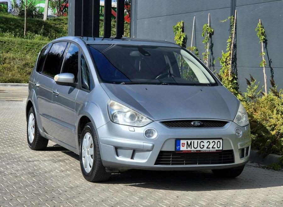 Pelēks Ford S-Max 2008 Viļņa, ar dzinēja tilpumu 2.00 L un nobraukumu 313 tūkst. km par 2999 €, foto 1 vietnē AUTOMOTO.COM.LV