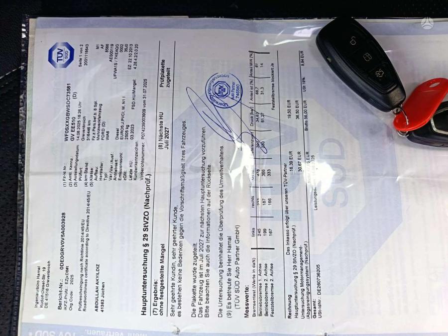 Grey Ford S-Max 2013 in Radviliskis, with an engine capacity of 2.00 L and mileage of 329 thousand km for 4750 €, photo 14 on AUTOMOTO.COM.LV