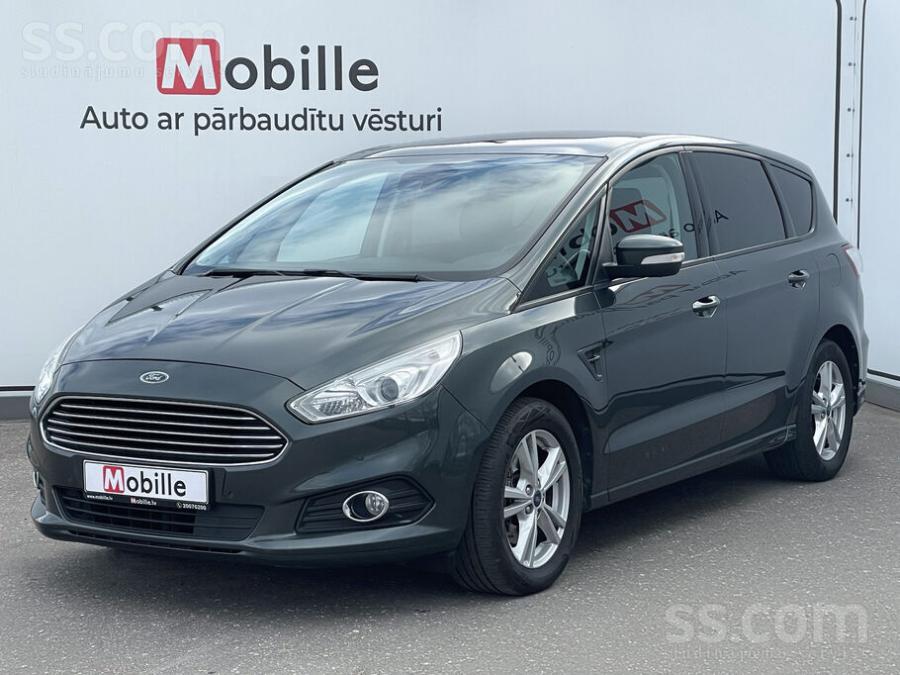 Grey Ford S-Max 2016 in Riga, with an engine capacity of 1.50 L and mileage of 198 thousand km for 2100 €, photo 3 on AUTOMOTO.COM.LV