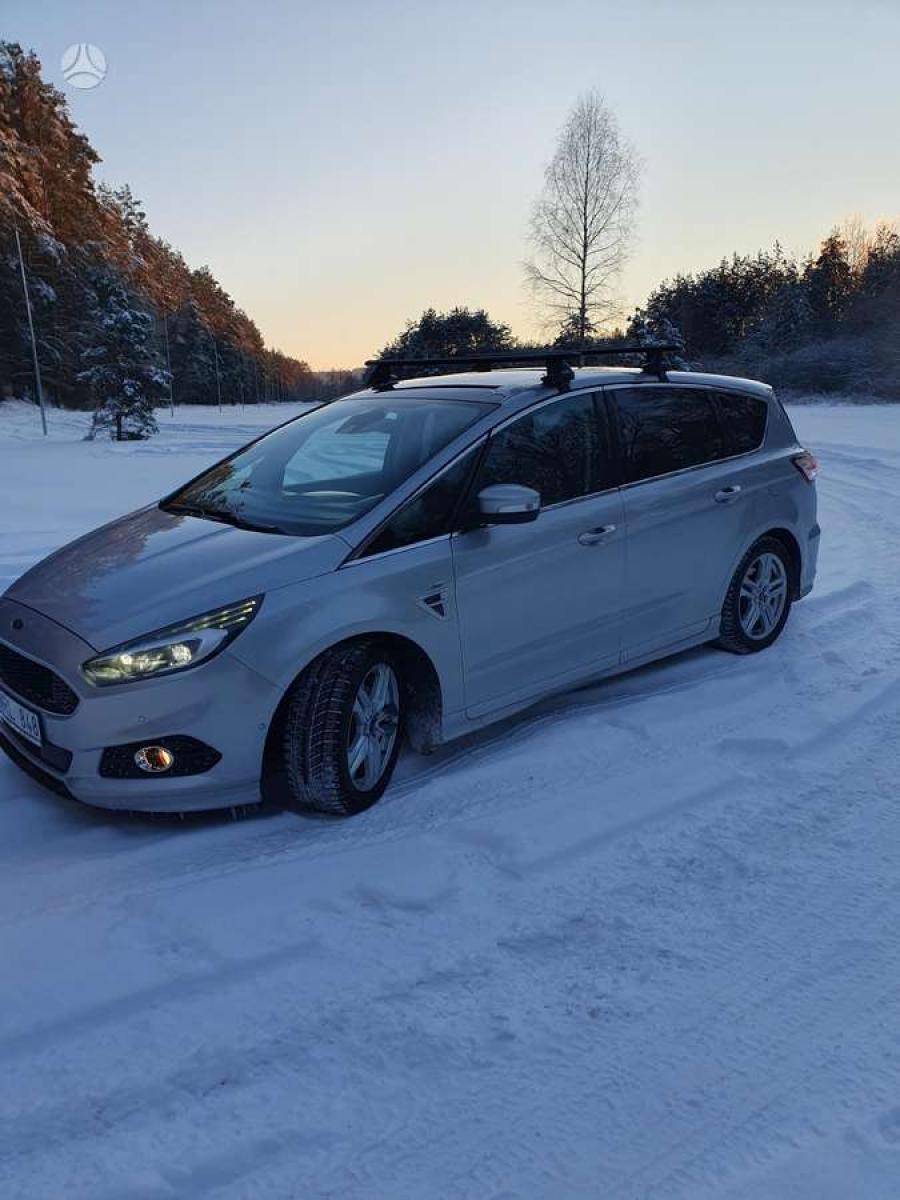 Pelēks Ford S-Max 2017 Prienai, ar dzinēja tilpumu 2.00 L un nobraukumu 198 tūkst. km par 10500 €, foto 3 vietnē AUTOMOTO.COM.LV