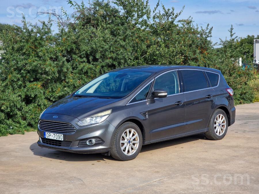 Pelēks Ford S-Max 2017 Liepāja, ar dzinēja tilpumu 1.50 L un nobraukumu 177 tūkst. km par 9950 €, foto 1 vietnē AUTOMOTO.COM.LV