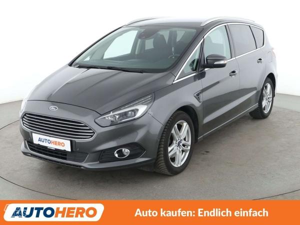 Grey Ford S-Max 2018 in Kaunas, with an engine capacity of 1.50 L and mileage of 77 thousand km for 21988 €, photo 1 on AUTOMOTO.COM.LV