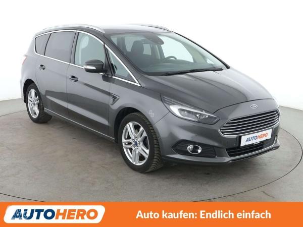 Grey Ford S-Max 2018 in Kaunas, with an engine capacity of 1.50 L and mileage of 77 thousand km for 21988 €, photo 8 on AUTOMOTO.COM.LV