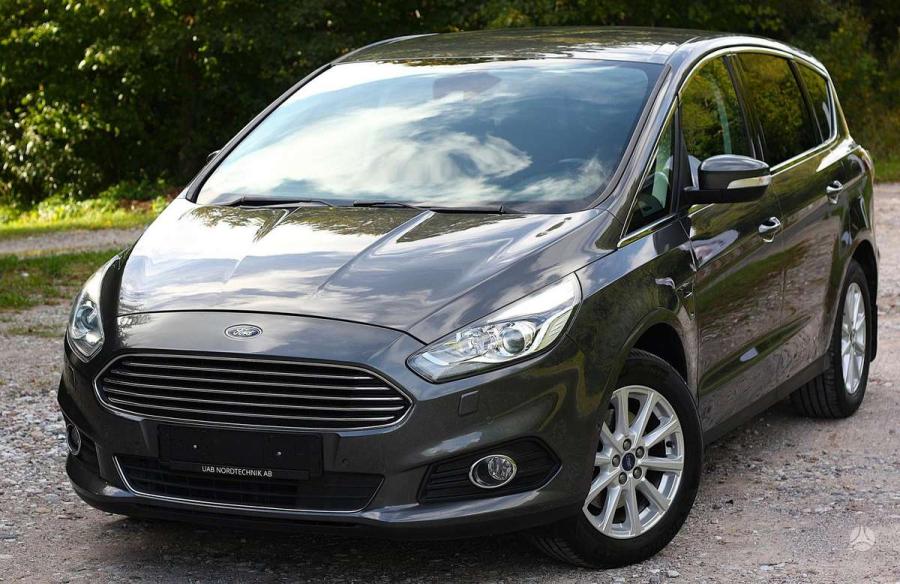 Grey Ford S-Max 2018 in Kretinga, with an engine capacity of 1.50 L and mileage of 162 thousand km for 9499 €, photo 1 on AUTOMOTO.COM.LV