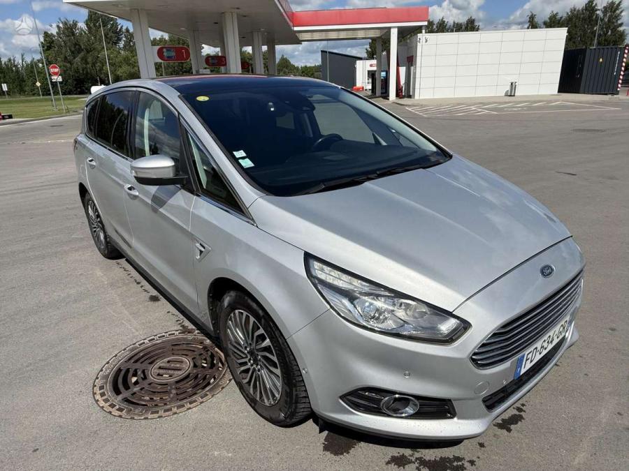 Pelēks Ford S-Max 2019 Tauragė, ar dzinēja tilpumu 2.00 L un nobraukumu 244 tūkst. km par 8700 €, foto 1 vietnē AUTOMOTO.COM.LV