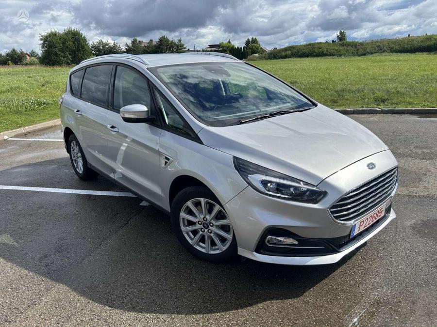 Pelēks Ford S-Max 2021 Panevēža, ar dzinēja tilpumu 1.98 L un nobraukumu 115 tūkst. km par 10400 €, foto 1 vietnē AUTOMOTO.COM.LV