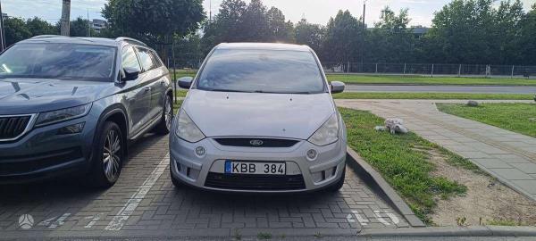 Grey Ford S-Max 2008 in Vilnius, with an engine capacity of 2.00 L and mileage of 410 thousand km for 2250 €, photo 2 on AUTOMOTO.COM.LV