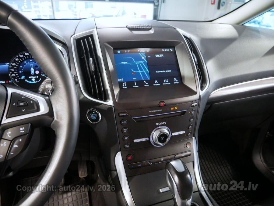 Grey Ford S-Max 2017 in Tallinn, with an engine capacity of 2.00 L and mileage of 206 thousand km for 10990 €, photo 12 on AUTOMOTO.COM.LV
