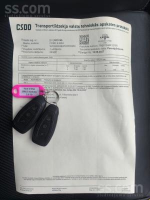 Ford S-Max 2012 Talsi, ar dzinēja tilpumu 2.00 L un nobraukumu 263 tūkst. km par 4900 €, foto 19 vietnē AUTOMOTO.COM.LV