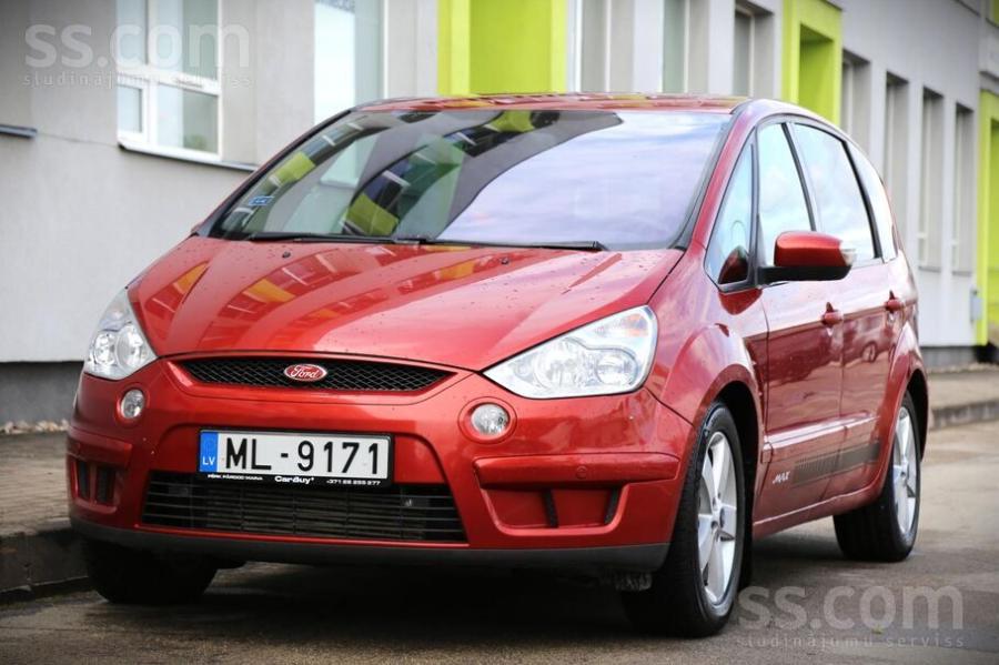 Red Ford S-Max 2006 in Riga, with an engine capacity of 2.00 L and mileage of 0 thousand km for 2995 €, photo 1 on AUTOMOTO.COM.LV