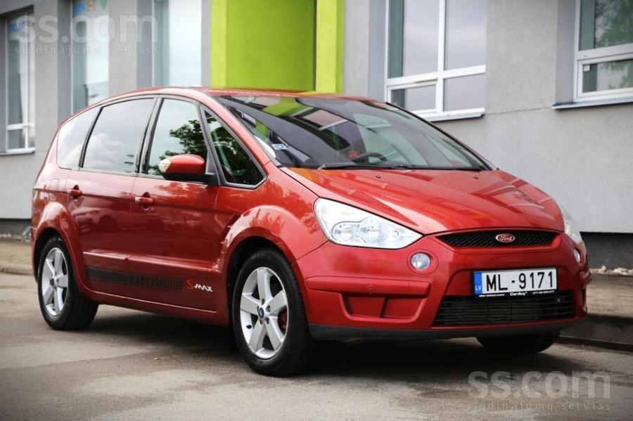 Red Ford S-Max 2006 in Riga, with an engine capacity of 2.00 L and mileage of 0 thousand km for 2995 €, photo 5 on AUTOMOTO.COM.LV