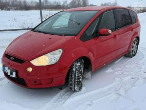 Sarkans Ford S-Max 2007 Šauļi, ar dzinēja tilpumu 2.00 L un nobraukumu 350 tūkst. km par 2499 €, foto  vietnē AUTOMOTO.COM.LV