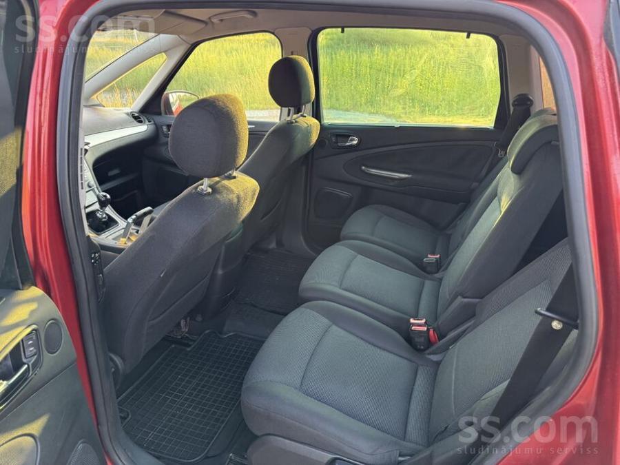 Red Ford S-Max 2007 in Jelgava, with an engine capacity of 2.00 L and mileage of 0 thousand km for 1500 €, photo 12 on AUTOMOTO.COM.LV