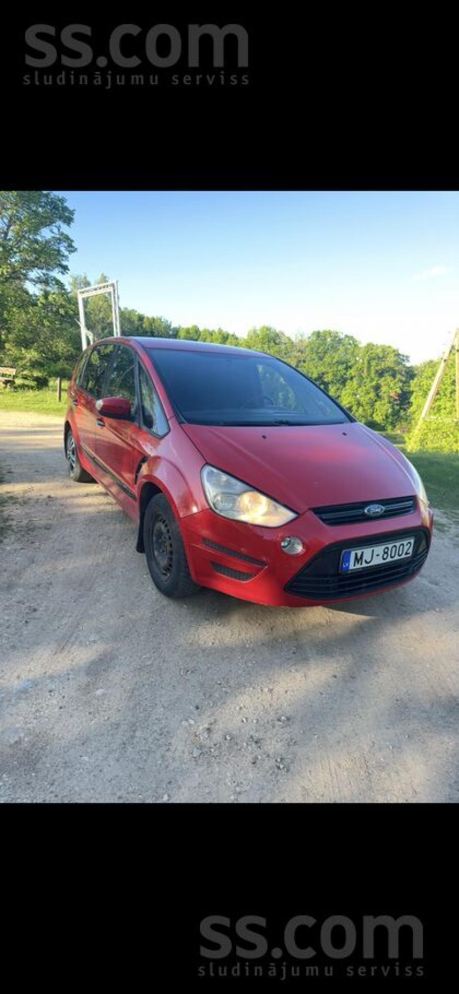 Red Ford S-Max 2012 in Madona, with an engine capacity of 2.00 L and mileage of 545 thousand km for 2100 €, photo 4 on AUTOMOTO.COM.LV