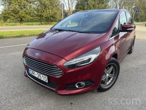 Red Ford S-Max 2016 in Ogre, with an engine capacity of 2.00 L and mileage of 262 thousand km for 9550 €, photo  on AUTOMOTO.COM.LV