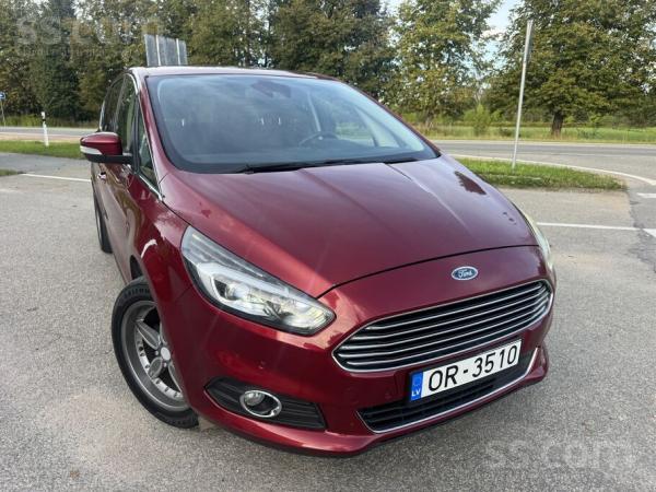 Sarkans Ford S-Max 2016 Ogre, ar dzinēja tilpumu 2.00 L un nobraukumu 262 tūkst. km par 9550 €, foto 6 vietnē AUTOMOTO.COM.LV