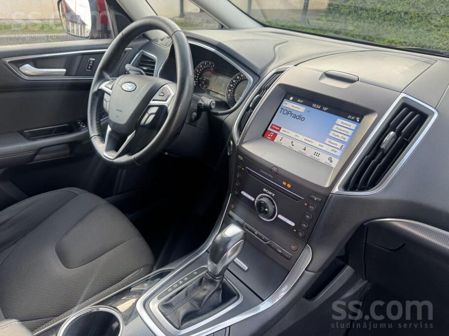 Sarkans Ford S-Max 2016 Ogre, ar dzinēja tilpumu 2.00 L un nobraukumu 262 tūkst. km par 9550 €, foto 19 vietnē AUTOMOTO.COM.LV