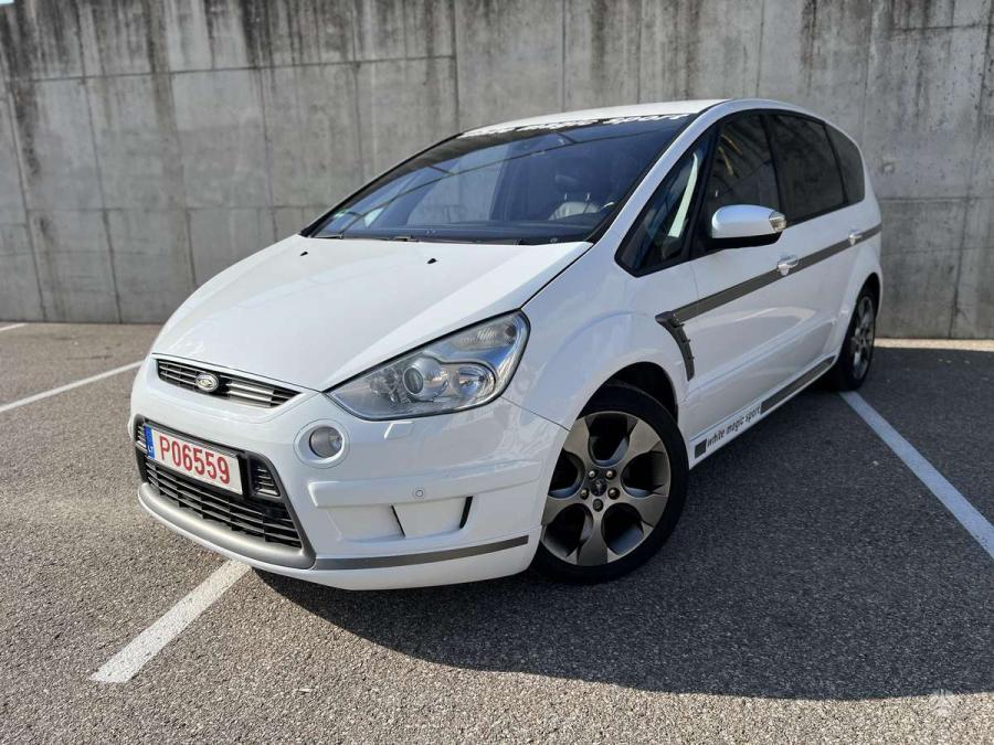 White Ford S-Max 2010 in Vilnius, with an engine capacity of 2.18 L and mileage of 216 thousand km for 4999 €, photo 7 on AUTOMOTO.COM.LV