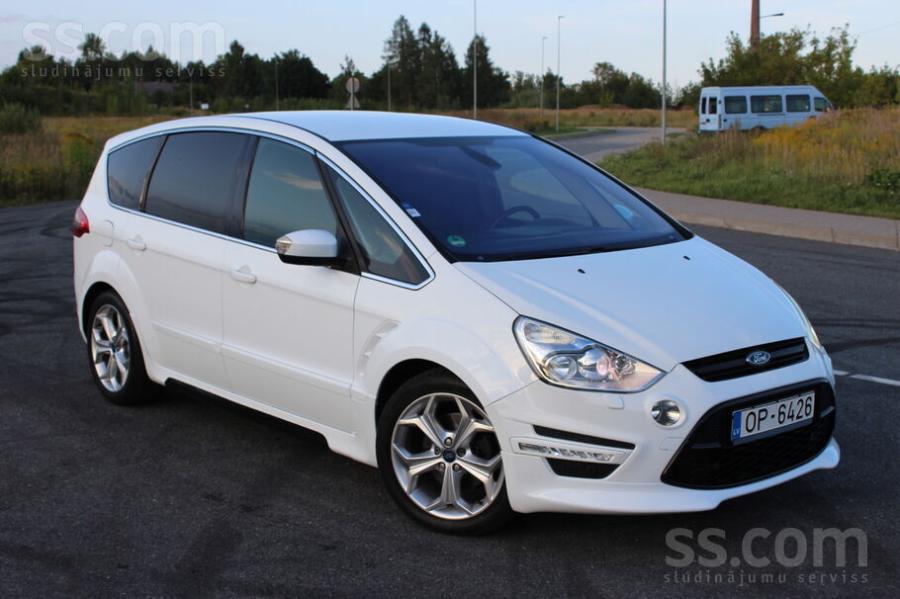 White Ford S-Max 2011 in Rezekne, with an engine capacity of 2.00 L and mileage of 297 thousand km for 6580 €, photo 3 on AUTOMOTO.COM.LV