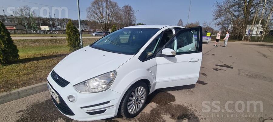White Ford S-Max 2012 in Riga, with an engine capacity of 2.00 L and mileage of 300 thousand km for 2500 €, photo 1 on AUTOMOTO.COM.LV