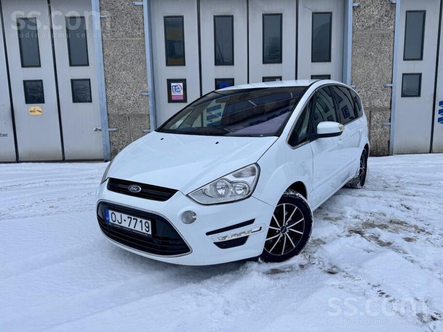 White Ford S-Max 2013 in Riga, with an engine capacity of 2.00 L and mileage of 0 thousand km for 4100 €, photo 1 on AUTOMOTO.COM.LV