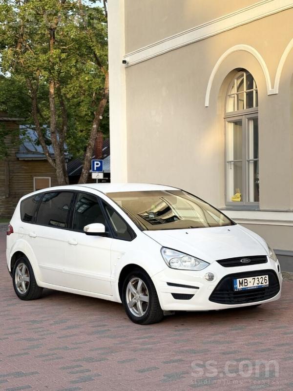 White Ford S-Max 2013 in Kuldiga, with an engine capacity of 2.00 L and mileage of 0 thousand km for 4500 €, photo 1 on AUTOMOTO.COM.LV