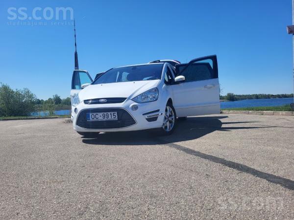 White Ford S-Max 2014 in Riga, with an engine capacity of 2.00 L and mileage of 235 thousand km for 4800 €, photo 1 on AUTOMOTO.COM.LV