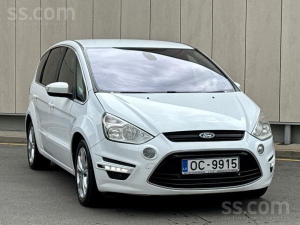 White Ford S-Max 2014 in Riga, with an engine capacity of 2.00 L and mileage of 235 thousand km for 4950 €, photo 1 on AUTOMOTO.COM.LV