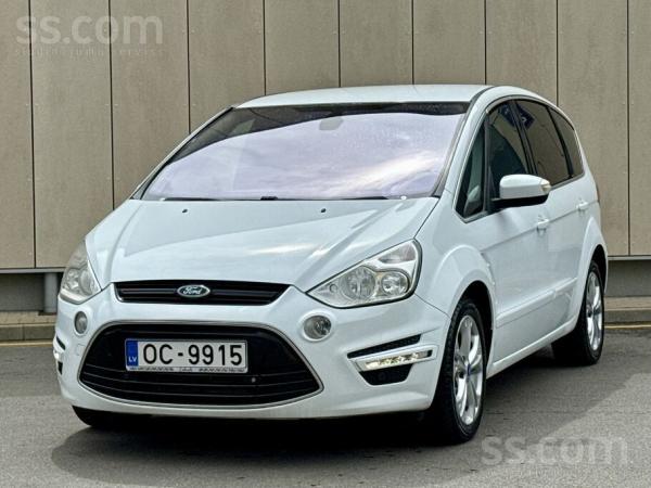 White Ford S-Max 2014 in Riga, with an engine capacity of 2.00 L and mileage of 235 thousand km for 4950 €, photo 5 on AUTOMOTO.COM.LV