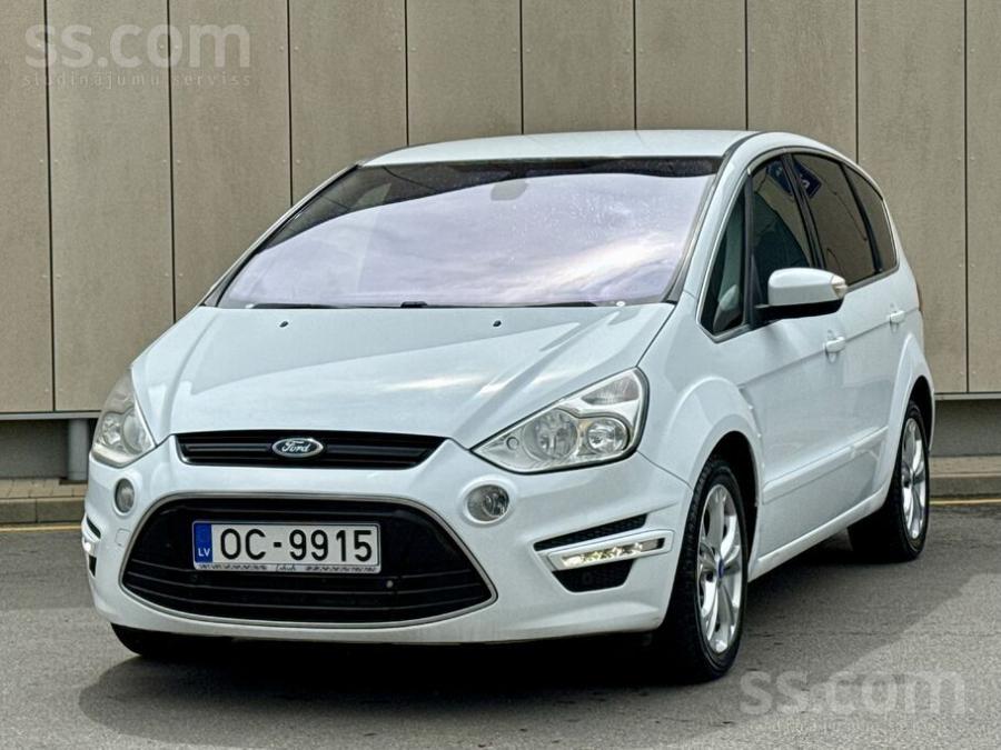 White Ford S-Max 2014 in Riga, with an engine capacity of 2.00 L and mileage of 235 thousand km for 4950 €, photo 6 on AUTOMOTO.COM.LV