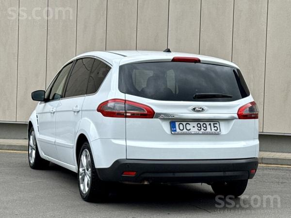 White Ford S-Max 2014 in Riga, with an engine capacity of 2.00 L and mileage of 235 thousand km for 4950 €, photo 7 on AUTOMOTO.COM.LV