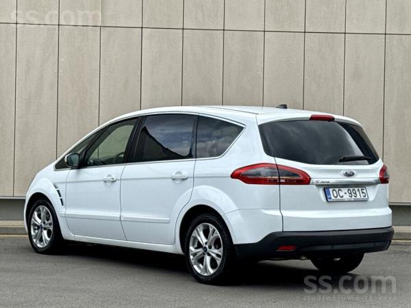 White Ford S-Max 2014 in Riga, with an engine capacity of 2.00 L and mileage of 235 thousand km for 4950 €, photo 8 on AUTOMOTO.COM.LV