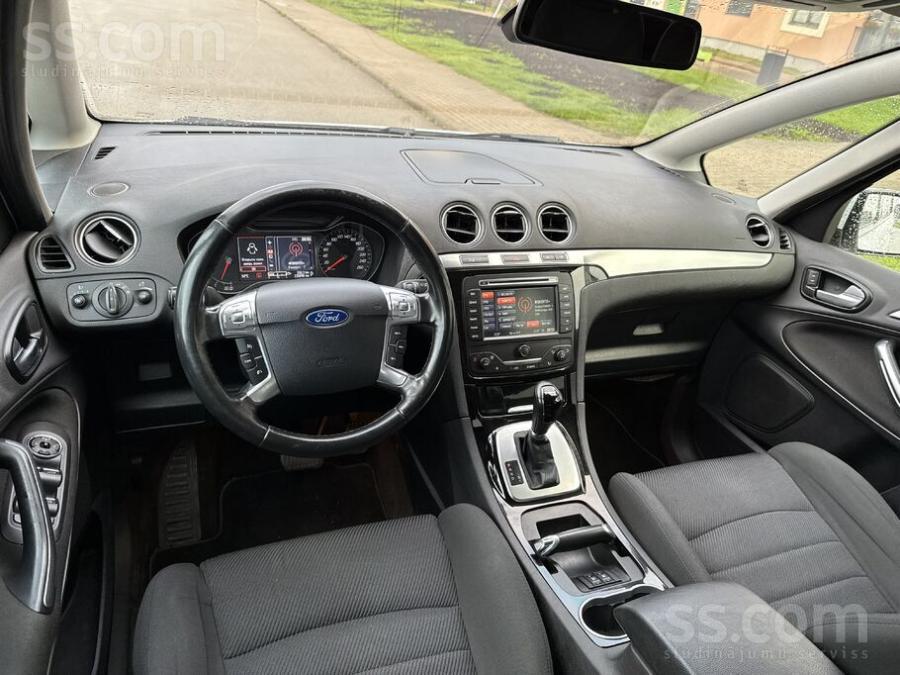 White Ford S-Max 2014 in Riga, with an engine capacity of 2.00 L and mileage of 235 thousand km for 4950 €, photo 10 on AUTOMOTO.COM.LV
