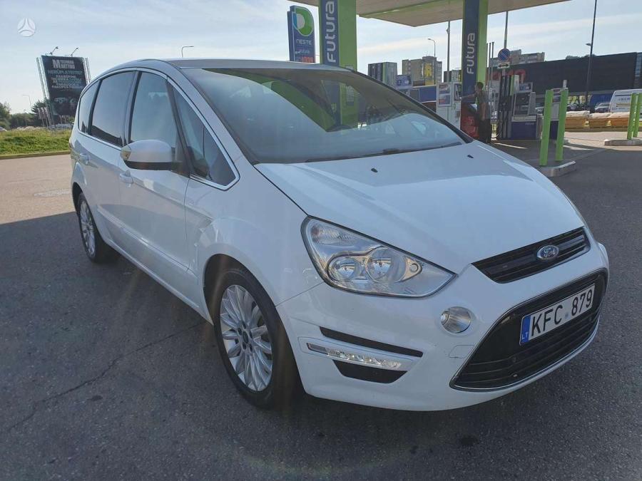 White Ford S-Max 2014 in Kaunas, with an engine capacity of 2.00 L and mileage of 225 thousand km for 3950 €, photo 4 on AUTOMOTO.COM.LV