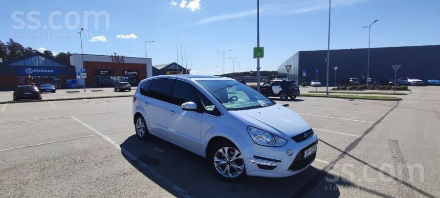 White Ford S-Max 2014 in Riga, with an engine capacity of 2.00 L and mileage of 260 thousand km for 6700 €, photo 1 on AUTOMOTO.COM.LV