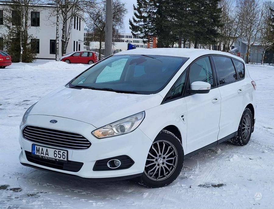 White Ford S-Max 2015 in Siauliai, with an engine capacity of 2.00 L and mileage of 214 thousand km for 5950 €, photo 12 on AUTOMOTO.COM.LV