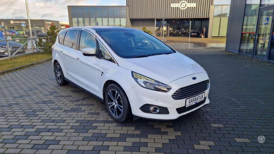 Balts Ford S-Max 2015 Šauļi, ar dzinēja tilpumu 2.00 L un nobraukumu 230 tūkst. km par 9200 €, foto 1 vietnē AUTOMOTO.COM.LV