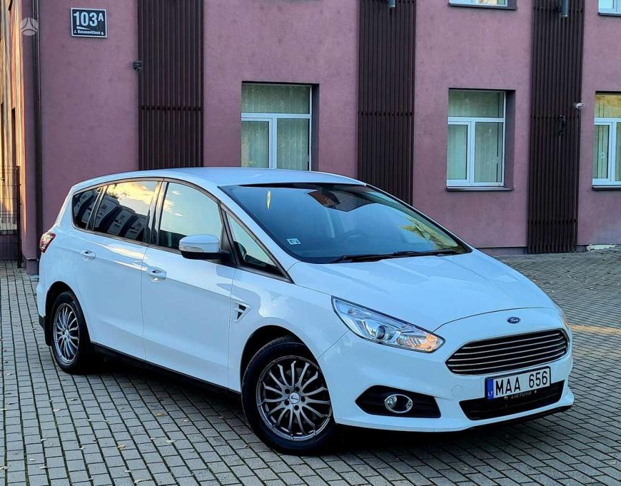 White Ford S-Max 2015 in Siauliai, with an engine capacity of 2.00 L and mileage of 215 thousand km for 5990 €, photo 13 on AUTOMOTO.COM.LV