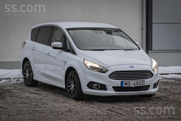 White Ford S-Max 2016 in Riga, with an engine capacity of 2.00 L and mileage of 0 thousand km for 8500 €, photo 3 on AUTOMOTO.COM.LV