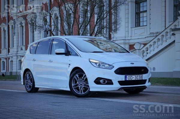 White Ford S-Max 2016 in Jelgava, with an engine capacity of 1.50 L and mileage of 231 thousand km for 8700 €, photo 2 on AUTOMOTO.COM.LV